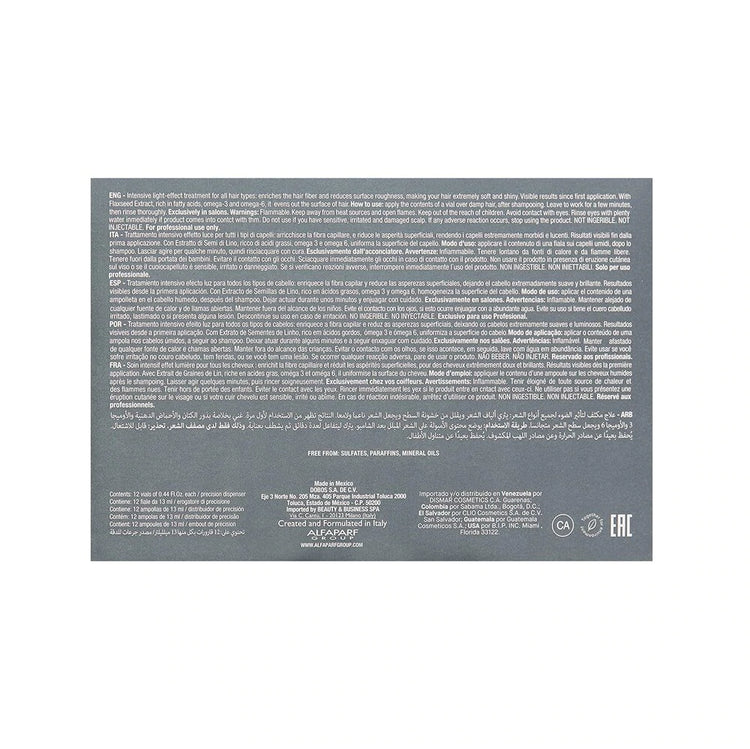 Alfaparf Semi Di Lino Essential Oil Vials 12pk 13mL All Hair Types