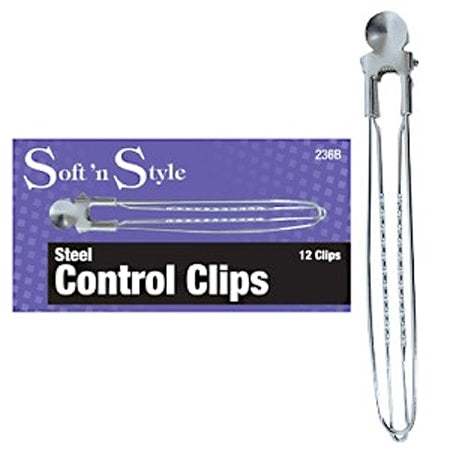 Soft N' Style Stainless Steel Control Clips - 12 Clips for Sale